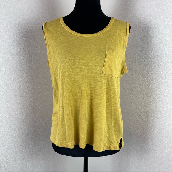 Madewell | Tops | Madewell Shirt Womens Medium Sleeveless Muscle Pocket ...